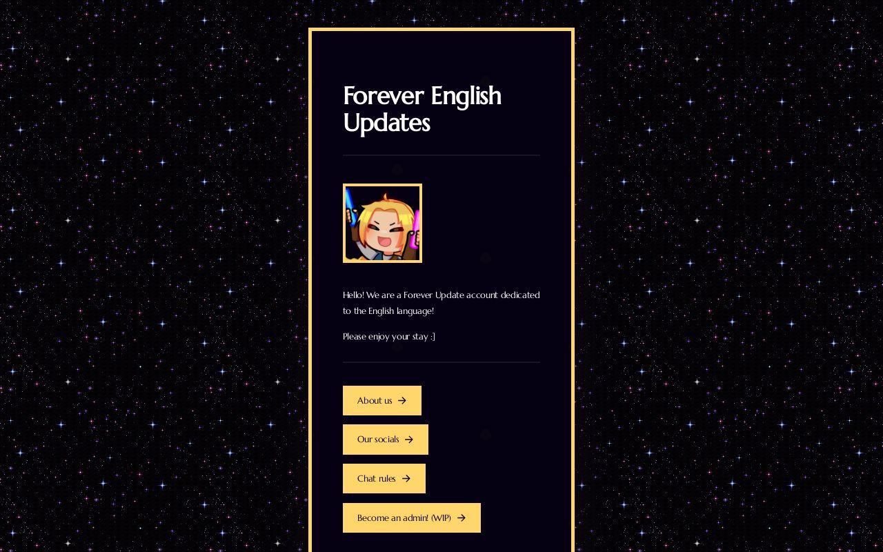 Forever English Updates